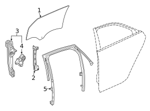 Driver Side Rear Door Window 84578755 | GMPartsDirect.com