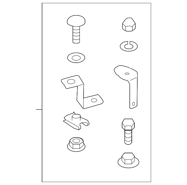 2018 Subaru WRX STI Spoiler Hardware Kit E7210VA101 | QuirkParts