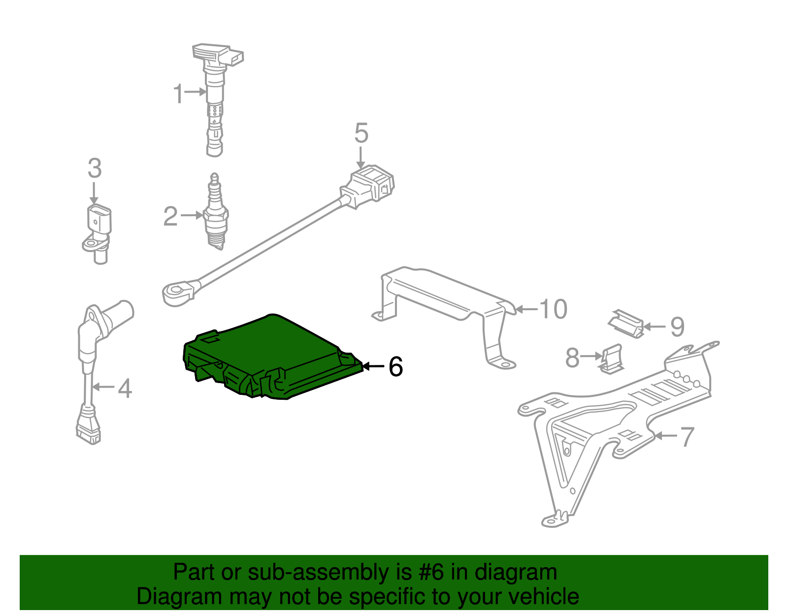 2009-2010 Audi Q7 Engine Control Module (ECM) 4L0-910-560-PX | Audi USA ...
