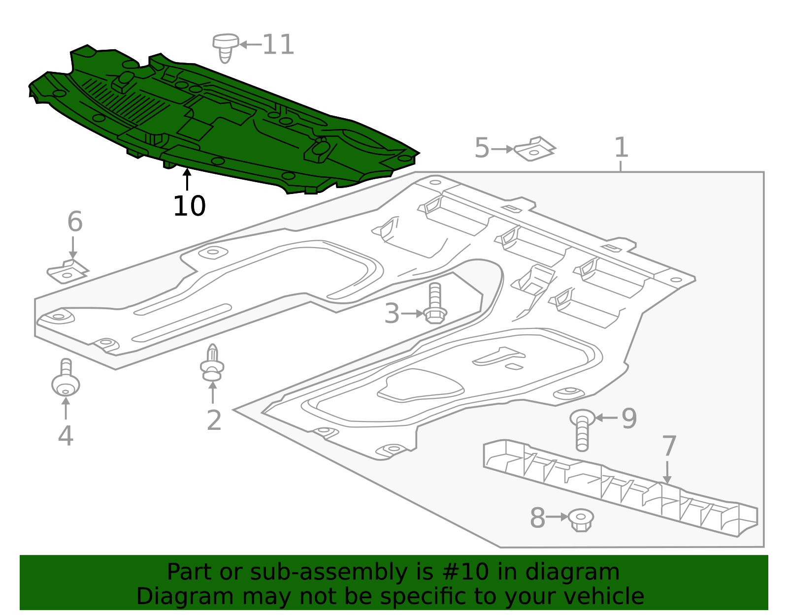 2017-2022 Buick Encore Front Compartment Front Sight Shield 42775589 ...