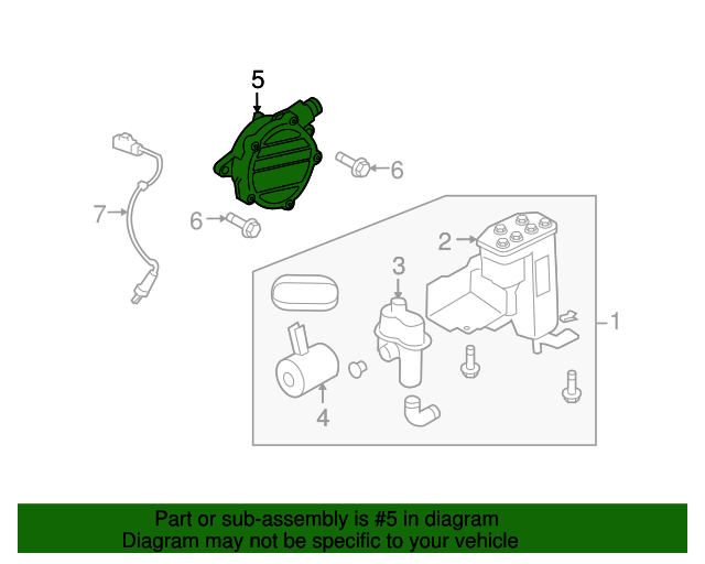 Genuine OEM A.I.R Pump Part# LR009388 Fits 2008-2012 Land Rover LR2: Up ...