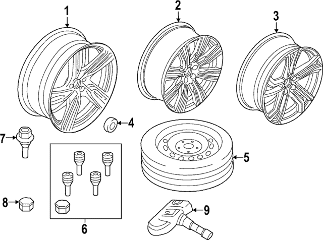 2022-2023 Volvo S90 Wheel, Alloy 32134635 | TascaParts.com