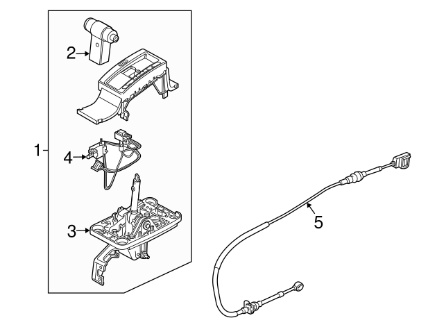 2011-2012 Ford Mustang Gear Shift Assembly BR3Z-7210-BA | TascaParts.com