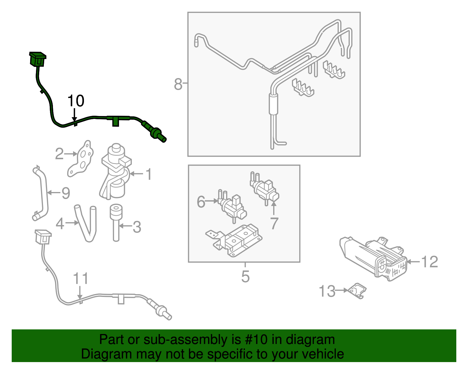 2011-2013 Mazda 3 Oxygen Sensor L5D8188G1 | Retail Performance Auto Parts