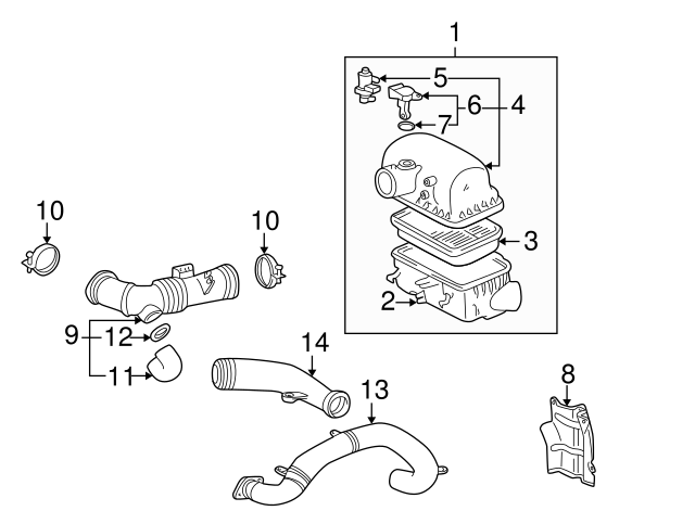 90910-12222 - Vacuum Switch - 2000-2005 Toyota MR2 Spyder | OEM Genuine ...