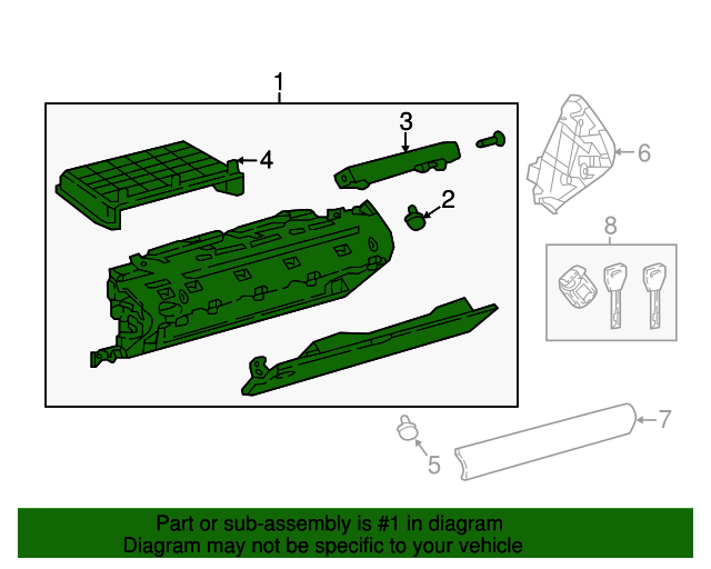 2018-2024 Lexus Glove Box Assembly 55550-11011-C2 | AutoNationParts.com