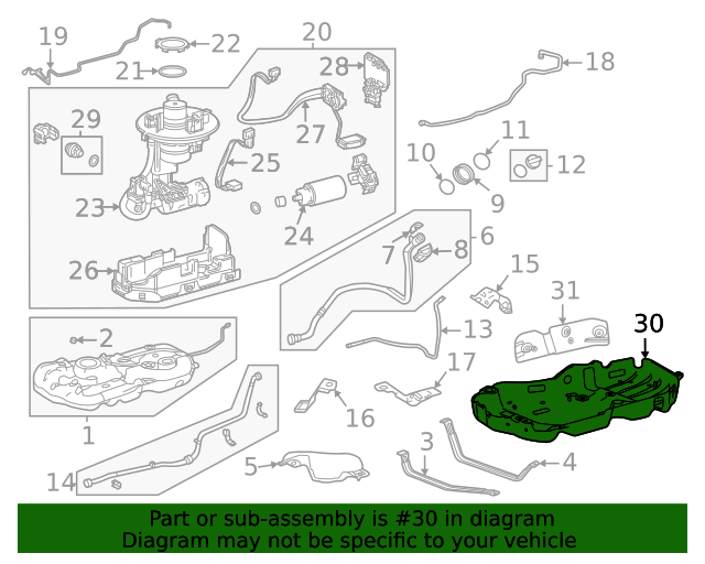 2020-2023 Toyota Highlander Tank Shield 77606-0E060 | OEM Parts Online