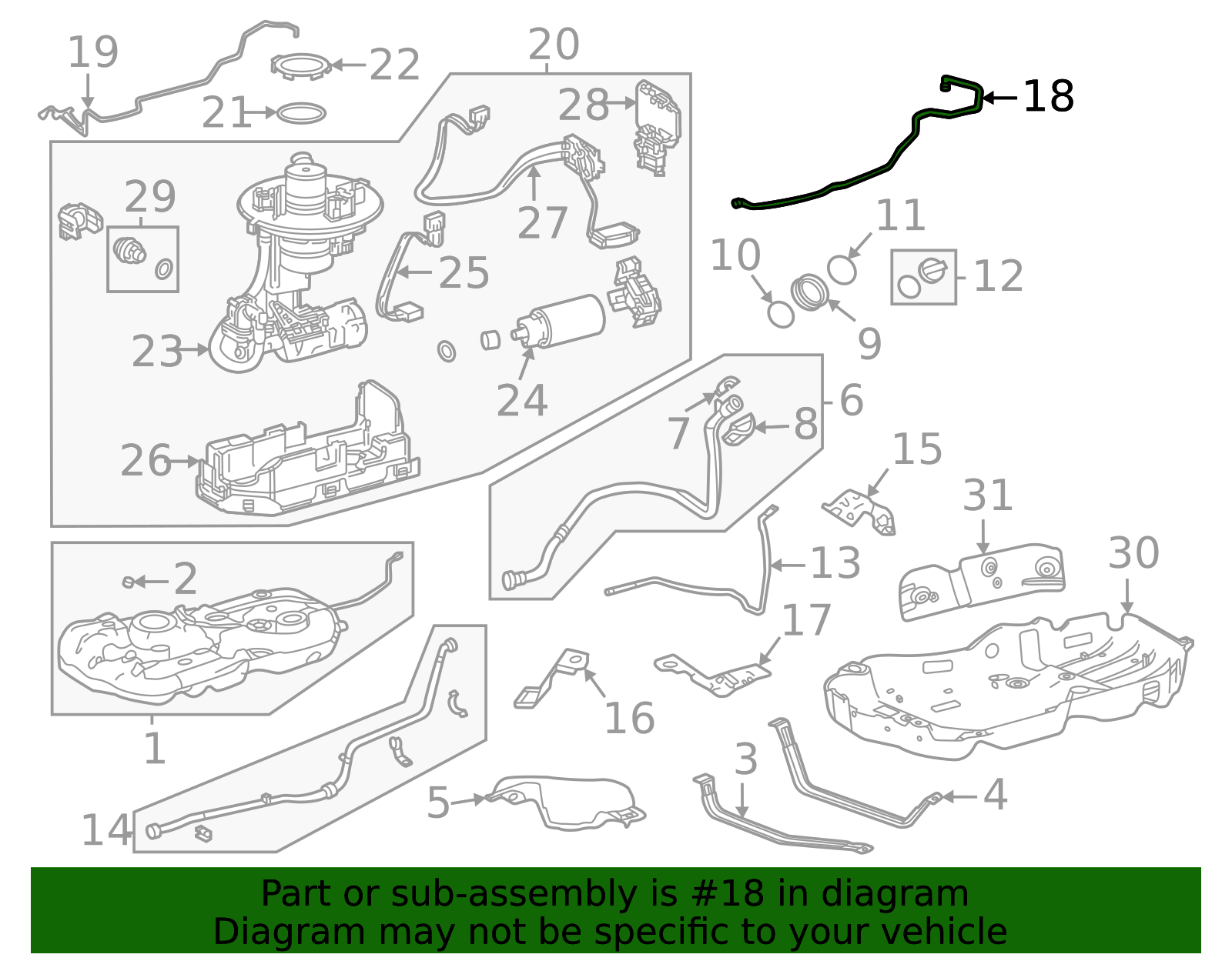 2020-2024 Toyota Highlander Evaporator Tube 77018-0E080 | Toyota Parts ...