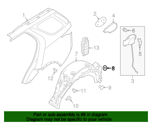 Genuine OEM Floor Pan Heat Shield Clip Part# LR033697 Fits 2013-2022 ...