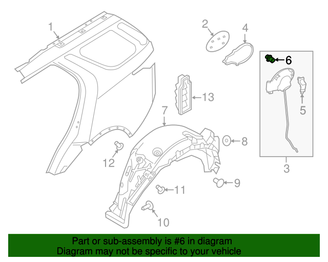 Genuine OEM Fuel Door Latch Part# LR082833 Fits 2012-2023 Land Rover ...