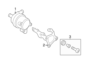 2011-2017 Volkswagen Touareg Engine Auxiliary Water Pump 059-121-012-B ...