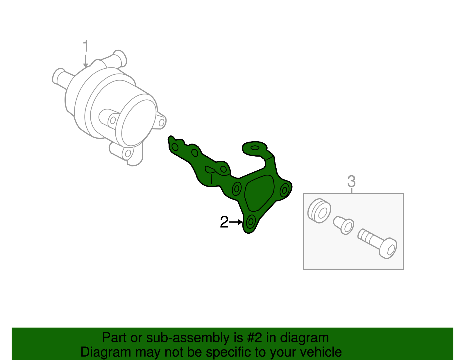 2011-2017 Volkswagen Touareg Mount Bracket 7P0-121-079-L | QuirkParts