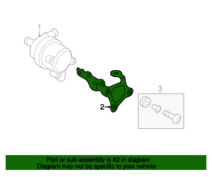 2011-2017 Volkswagen Touareg Mount Bracket 7P0-121-079-L | QuirkParts