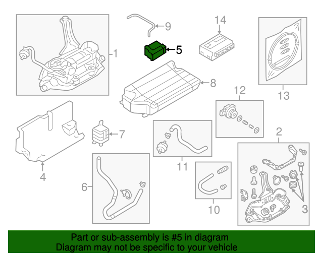 2011-2018 Audi Suspension Solenoid 4H0-616-013-D | AutoNationParts.com