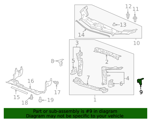 60494-TX6-A00ZZ - Bumper Bracket 2013-2022 Acura ILX | AutoNation Parts