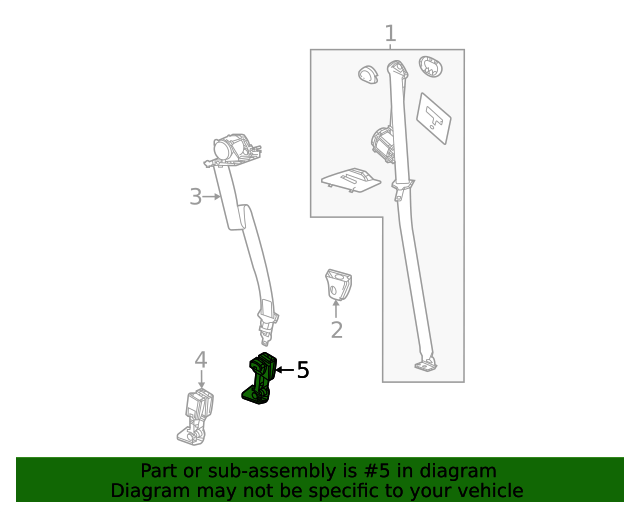 2021-2023 GM Buckle 84779611 | GMPartsDirect.com