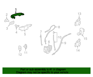 2015-2020 GM Primed Front Exterior Side Door Handle 13528125 | OEM ...