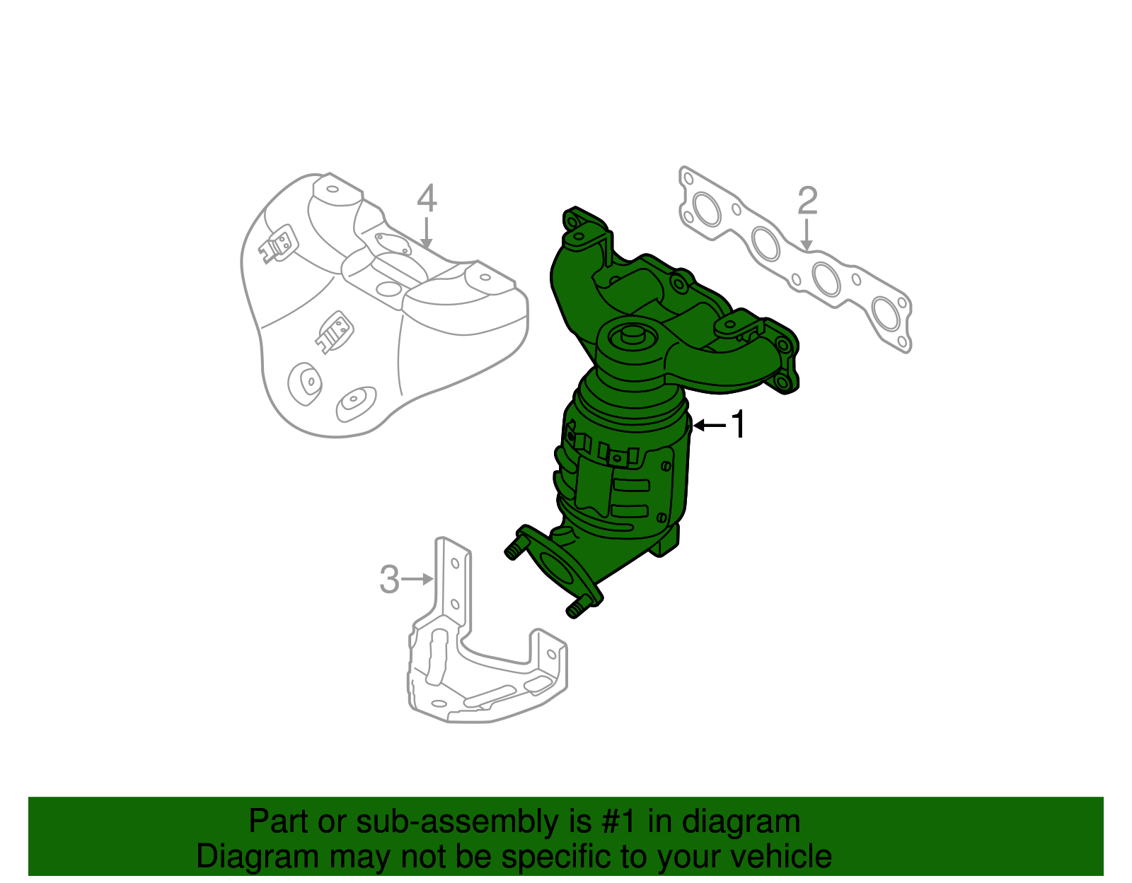 2013-2015 Kia Sorento Exhaust Manifold 28510-2G445 | Retail Performance ...