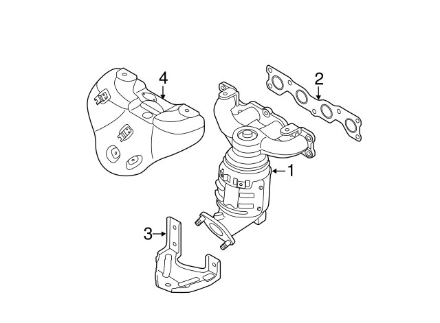 28510-2G445 - Exhaust Manifold 2013-2015 Kia Sorento | Kia.Parts Store