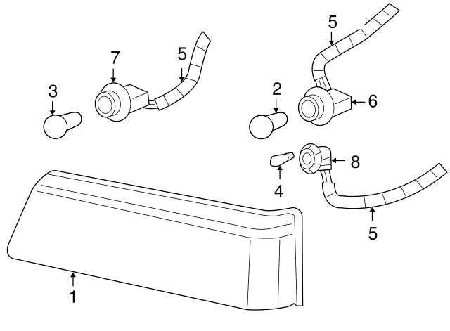 2003-2007 Chevrolet Passenger Side Daytime Running, Parking, and Turn ...