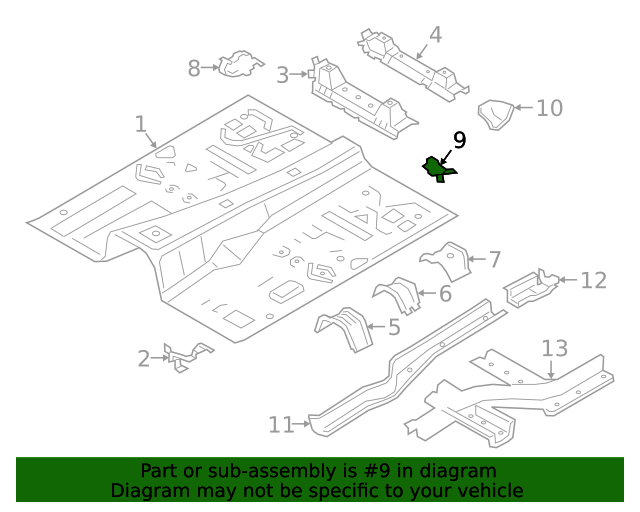 41008493503 - 2019-2022 BMW Mount Plate (41-00-8-493-503) | BMW of ...