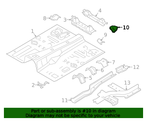 41008493497 - 2019-2022 BMW Rocker Panel Bracket (41-00-8-493-497 ...