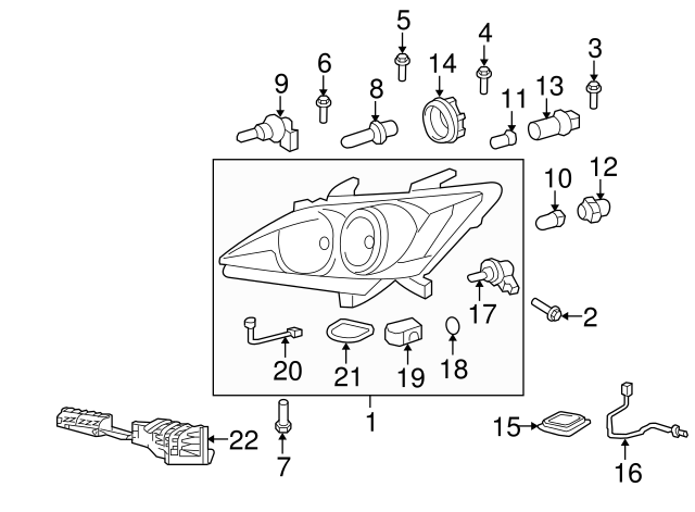 2007-2009 Lexus ES350 Composite Assembly 81185-33680 | OEM Parts Online