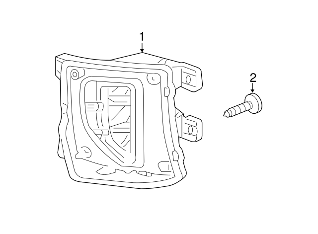 84000614 - Passenger Side Front Fog Lamp 2016-2019 Chevrolet Silverado ...