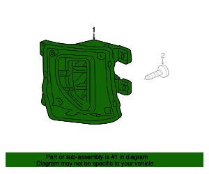 2016-2019 Chevrolet Passenger Side Front Fog Lamp 84000614 GM ...