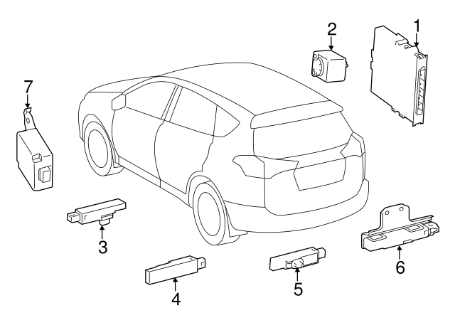 2013-2018 Toyota RAV4 Keyless Entry Antenna 89997-42010 | Toyota Parts
