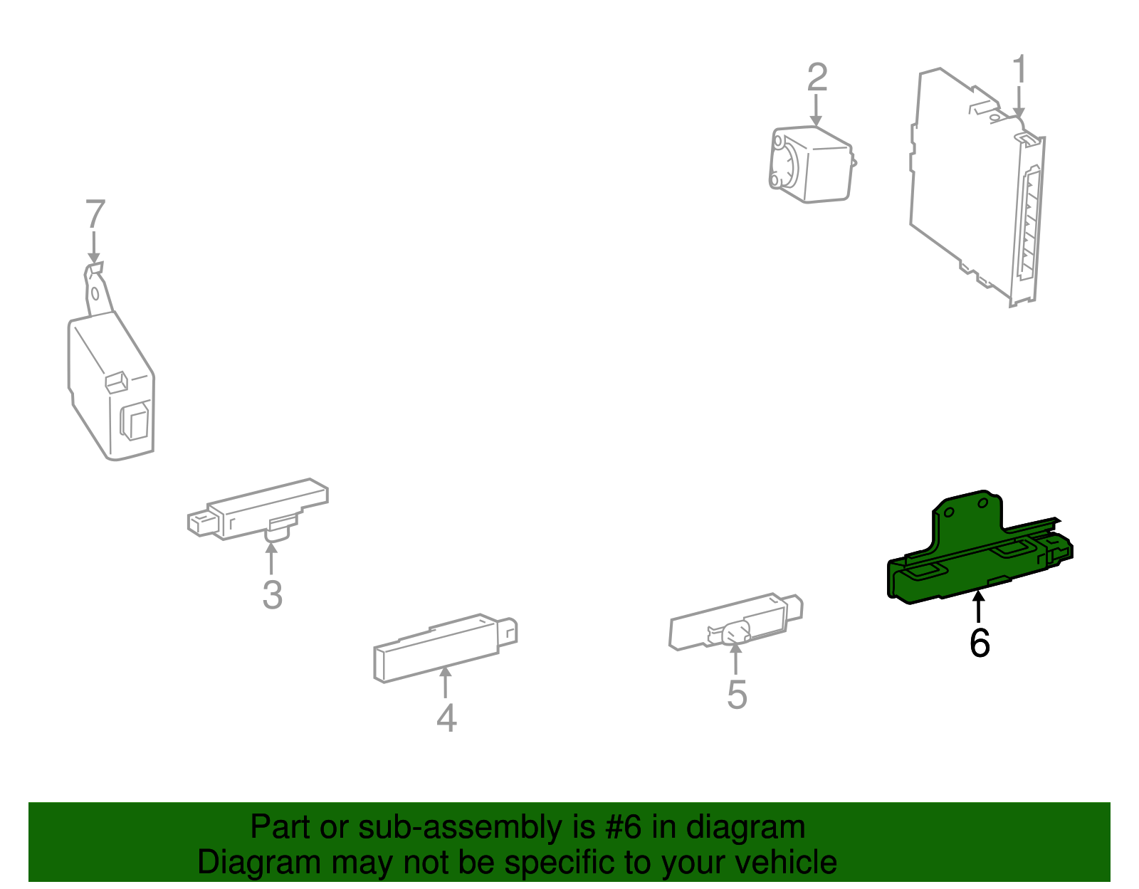 Genuine Toyota Keyless Entry Antenna part# 89997-42010 for 2013-2018 ...