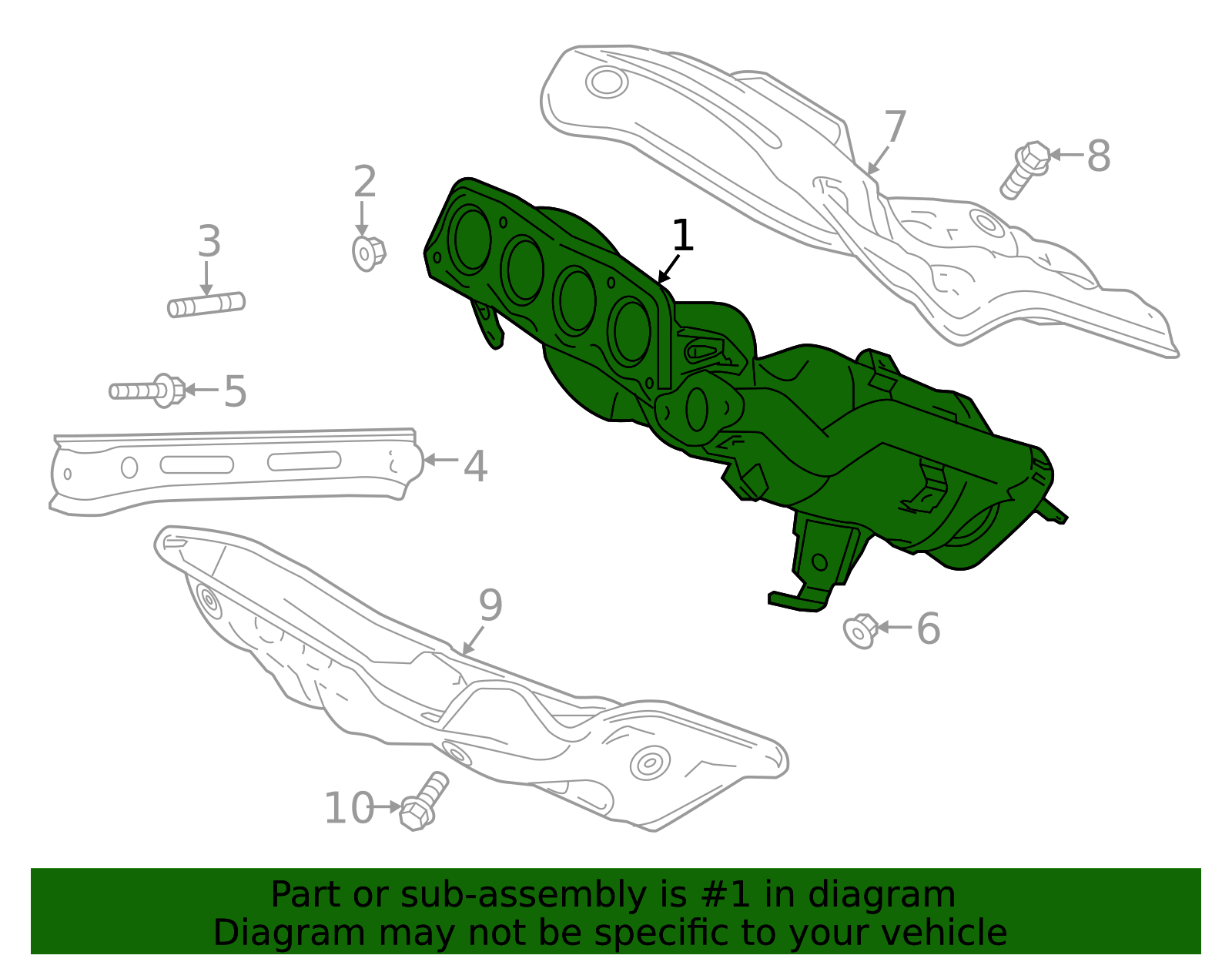 2023-2025 Toyota Exhaust Manifold 17141-25650 | Toyota Parts Center