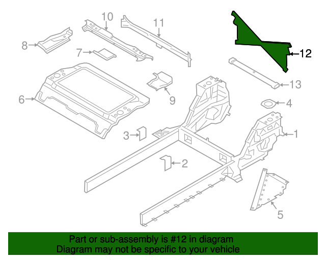 39-20-6-879-520 - Rear Body Reinforcement 2014-2021 BMW ...