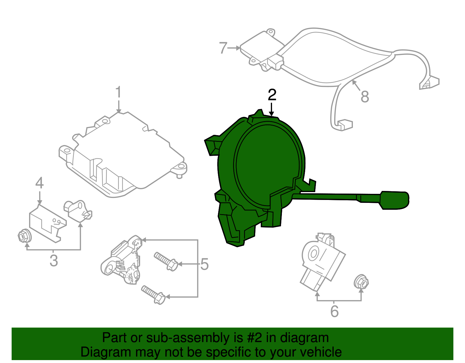 2017-2023 Nissan Clock Spring B5554-6MA0B | My Nissan Part