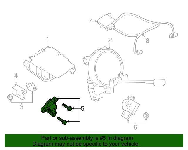 K8836-3TA8B - Air Bag Impact Sensor 2017-2022 Nissan | AutoNationParts.com