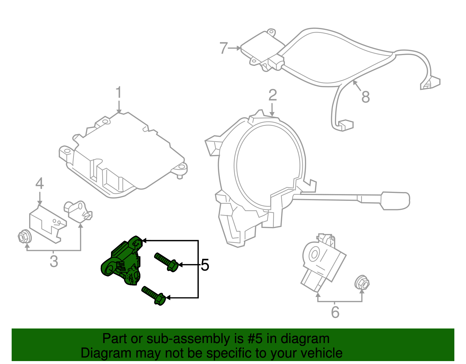 K8836-3TA8B - Side Impact Sens 2017-2023 Nissan | Nissan Parts ...