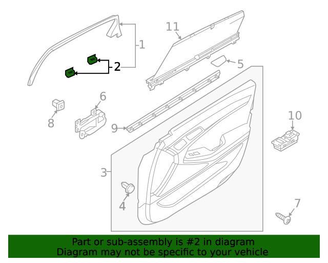 2021-2024 Genesis Window Trim Hook 83917-T1000-4X | OEM Parts Online