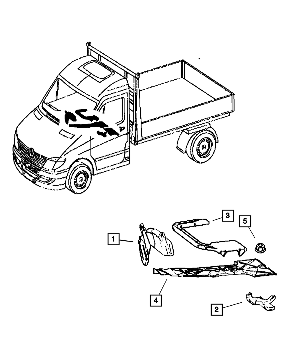2009 Dodge Sprinter 3500 Cable Duct 68061812AA | My Mopar Parts