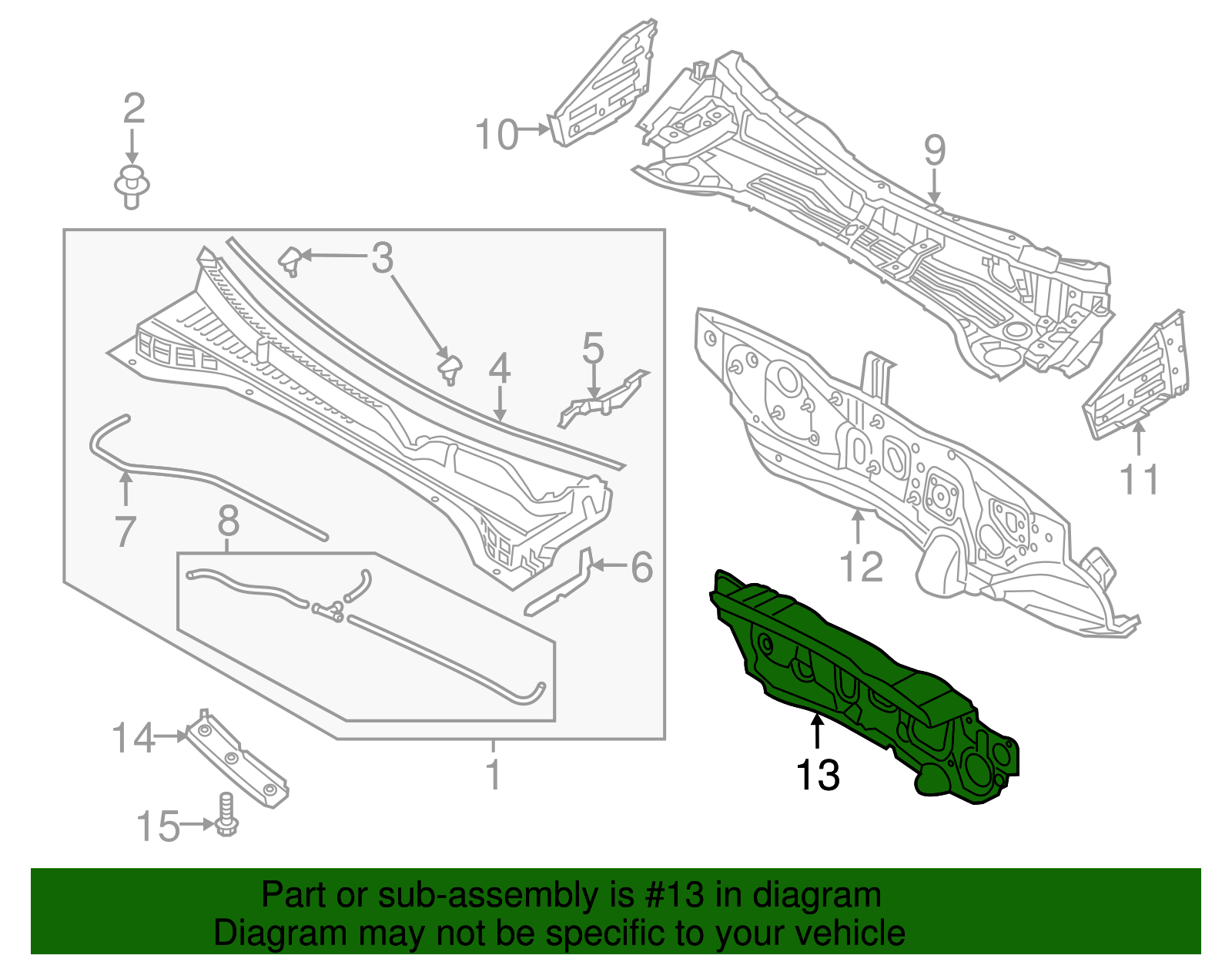 84124-D9050 - Engine Compartment Insulation 2017-2022 Kia Sportage ...