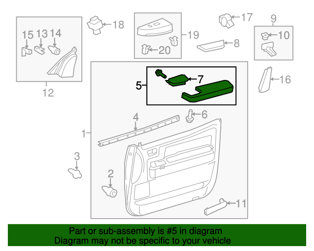 74210-0C030-C0 - Door Armrest - 2014-2017 Toyota Tundra | nashuatoyota