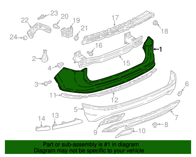 2018-2024 Volkswagen Tiguan Upper Cover (Unpainted) 5nn807421gru ...