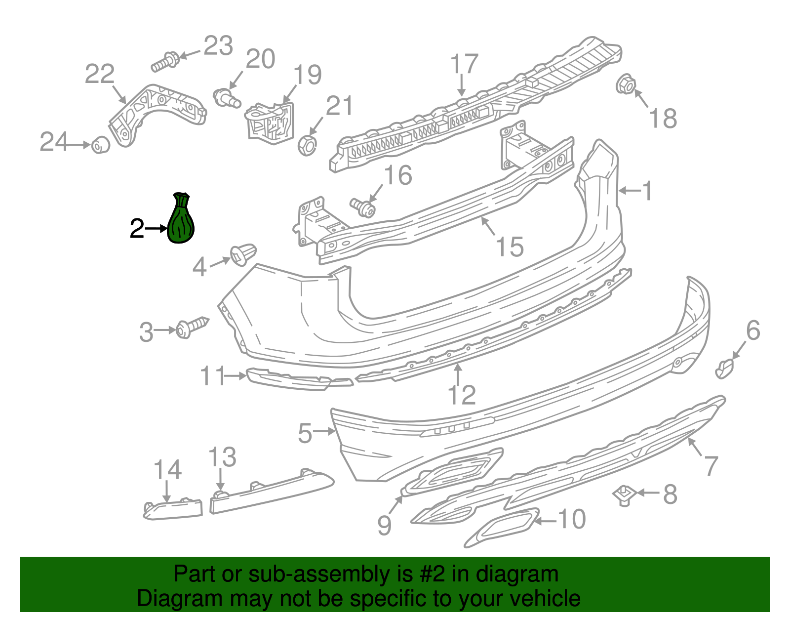 2018-2021 Volkswagen Tiguan Upper Cover Hardware Kit 5NA-898-623-A ...