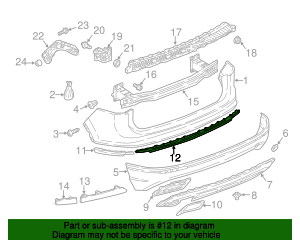 2019-2021 Volkswagen Tiguan Molding 5NN-853-835-A-041 | vwpartscente