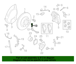 2014-2019 Porsche 911 Adapter Bolt 999-073-313-09 | Sunset Porsche Parts