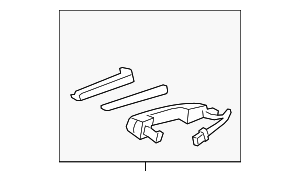 13509685 - Primed Front Side Door Outside Handle 2015-2023 Cadillac ...