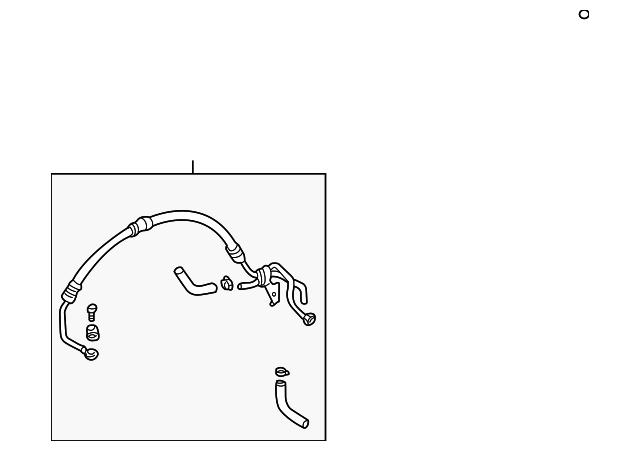 57510-FD500 - Power Steering Pressure Hose 2003-2005 Kia Rio | Kia ...