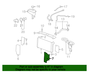 15208497 Baffle - New OEM Part From GM Parts Direct | GM Parts Store