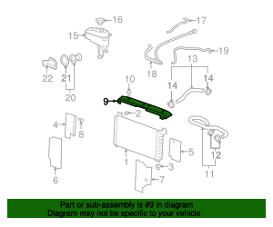 22737374 - Upper Radiator Air Baffle 2007-2014 GM | AutoNationParts.com