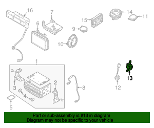 96390-F6500 - Speaker - 2017-2019 Kia Cadenza | Kia Auto Parts