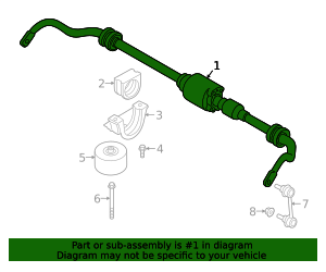 2019-2025 BMW 2019-2024 BMW - Stabilizer Bar 37-10-6-899-791 | BMW ...